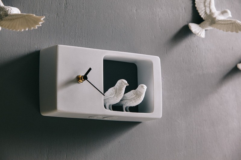 Sparrow Clock, l'orologio con i passerotti che portano fortuna